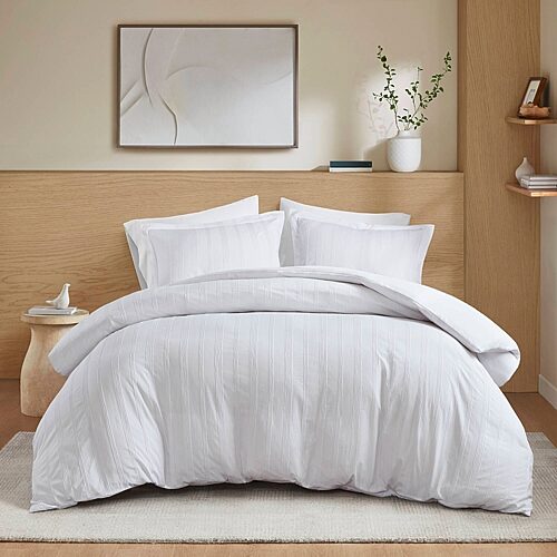 Click here for 510 Design Logan Woven Striped Duvet Cover Set  On... prices