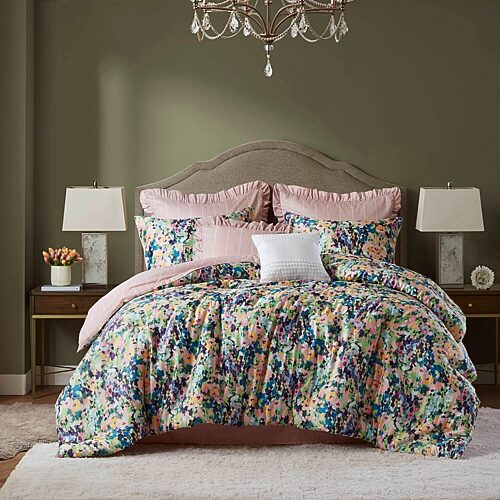 Click here for Madison Park Ophelia Floral 8-Pc. Comforter Set  Q... prices