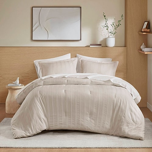 Click here for 510 Design Logan Woven Striped Complete Bedding Se... prices