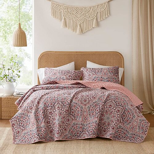 Click here for 510 Design Valerie Boho Floral Reversible Quilt Se... prices