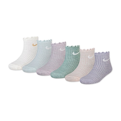 Click here for Nike Little Girls Multi-Pack 3 Pair Quarter Ankle... prices