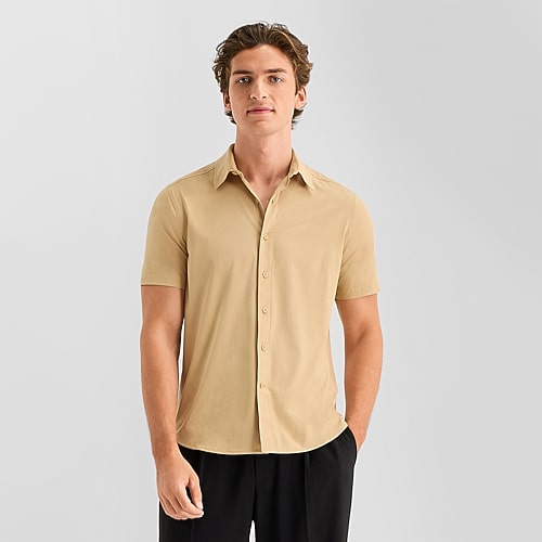 Click here for Stylus Mens Short Sleeve Regular Fit Button-Down S... prices