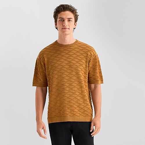 Click here for J. Ferrar Textured Mens Crew Neck Short Sleeve Pul... prices