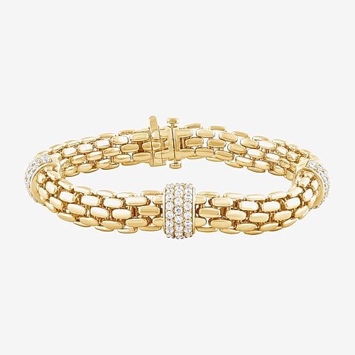Click here for (F/Vs2) Womens 14K Gold Over Silver 8 Inch Solid C... prices