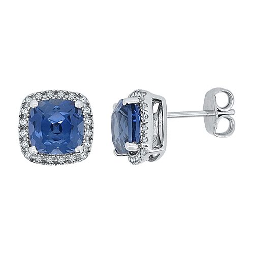 Click here for Blue & White Lab-Created Sapphire Sterling Silver... prices