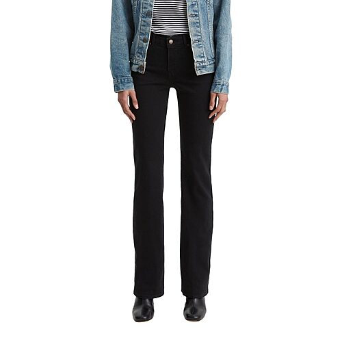 Levis Womens Mid Rise Classic Bootcut Jean  16 Long  Black