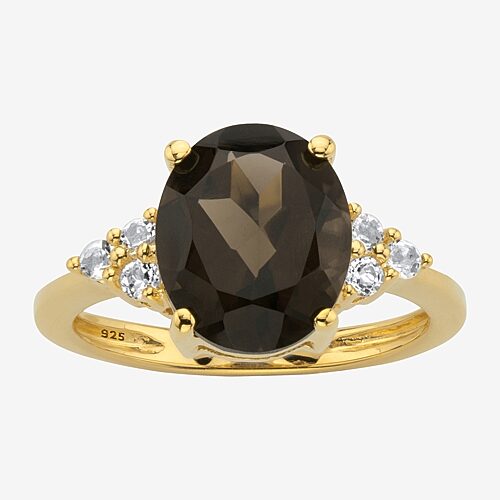 Click here for Womens Genuine Brown Topaz 14K Gold Over Silver Co... prices