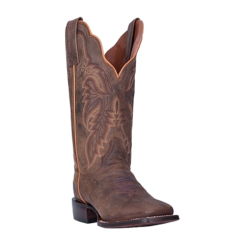 Click here for Dan Post Womens Stacked Heel Cowboy Boots Wide Wid... prices