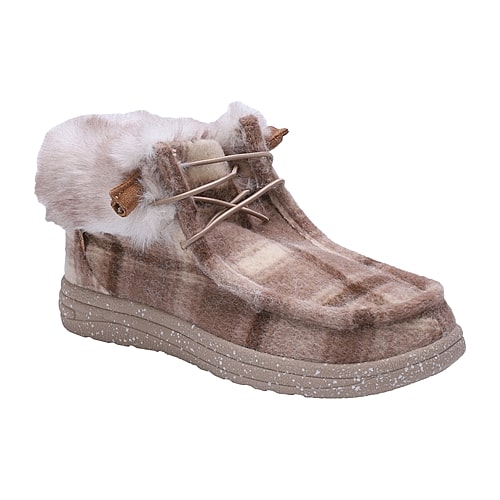 Click here for Womens LAMO Sheepskin Cassidy Plaid Ankle Boots prices