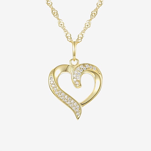 Click here for Girls 1/4 CT. Lab Created White Cubic Zirconia 14K... prices