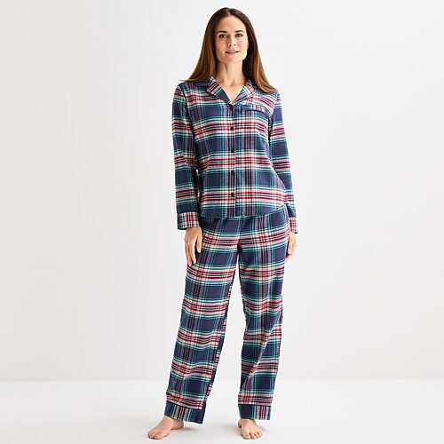 Click here for Liz Claiborne Womens Flannel Long Sleeve 2-pc. Paj... prices