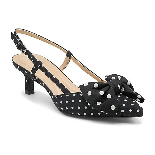 Click here for Adrienne Vittadini Grosgrain Bow Detail Womens Poi... prices