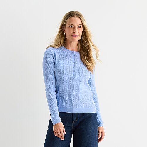 Click here for Liz Claiborne Womens Long Sleeve Regular Fit Henle... prices