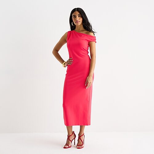 Click here for Bold Elements Womens Short Sleeve Midi Bodycon Dre... prices