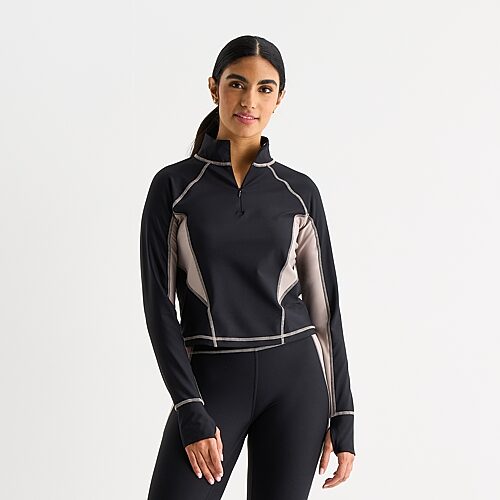 Click here for Xersion EverContour+ Womens Mock Neck Long Sleeve... prices