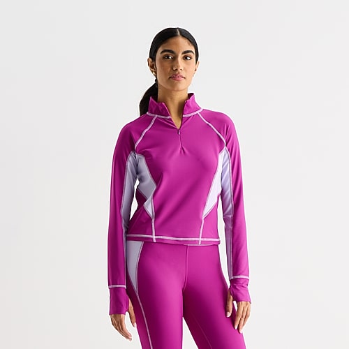 Click here for Xersion EverContour+ Womens Mock Neck Long Sleeve... prices