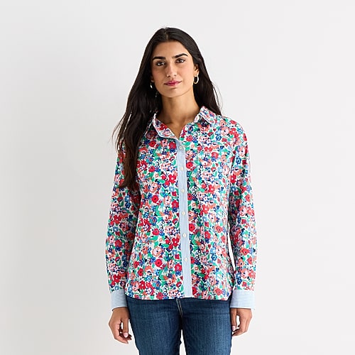Click here for St. Johns Bay Womens Long Sleeve Regular Fit Butto... prices