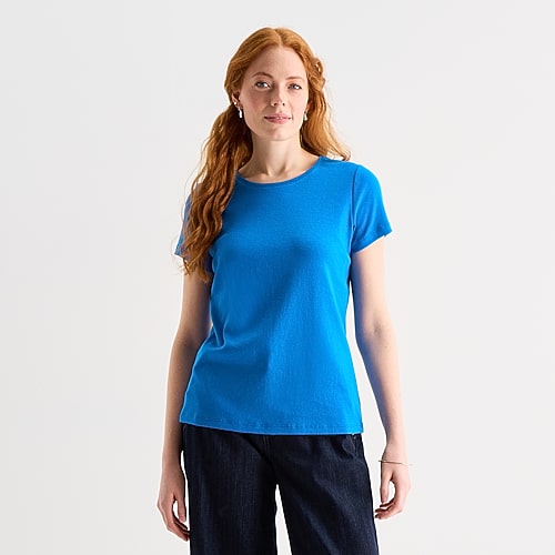 Click here for St. Johns Bay Womens Crew Neck Short Sleeve T-Shir... prices