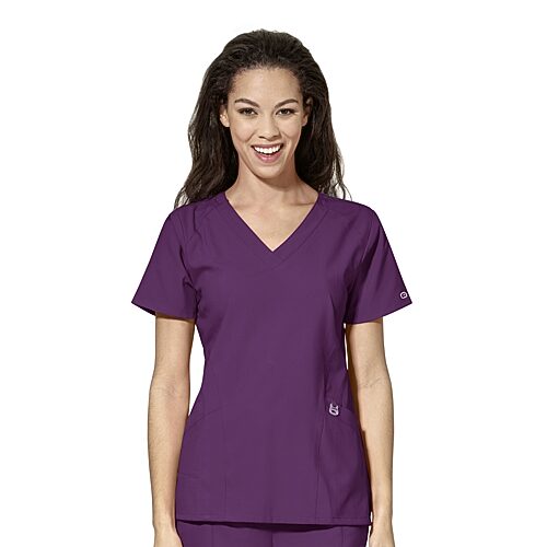 Click here for Wink Plus Size W123 Stylized V-Neck Scrub Top - Eg... prices