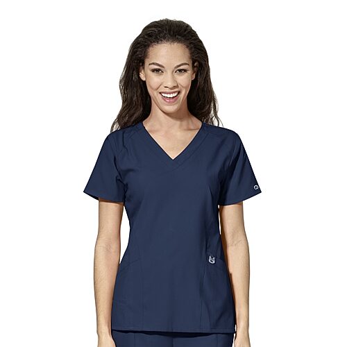 Click here for Wink Plus Size W123 Stylized V-Neck Scrub Top - Na... prices