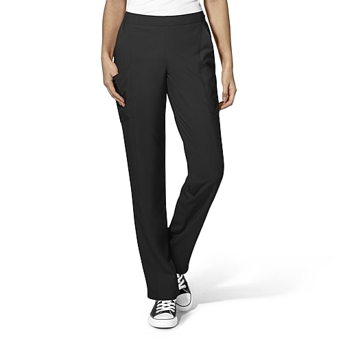 Click here for Wink Womens W123 Flat Front Cargo Scrub Pant - Bla... prices
