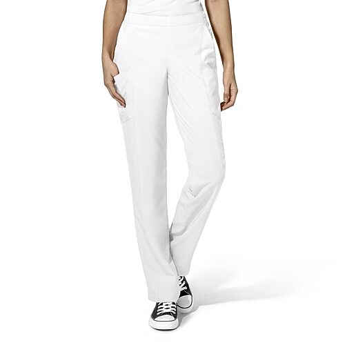 Click here for Wink Womens W123 Flat Front Cargo Scrub Pant - Whi... prices