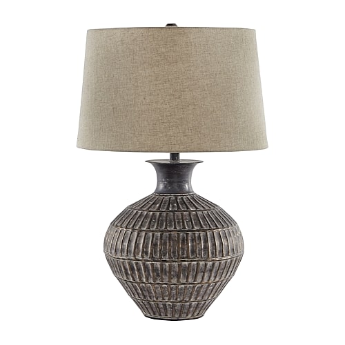 Signature Design by Ashley Antique Bronze Metal Table Lamp