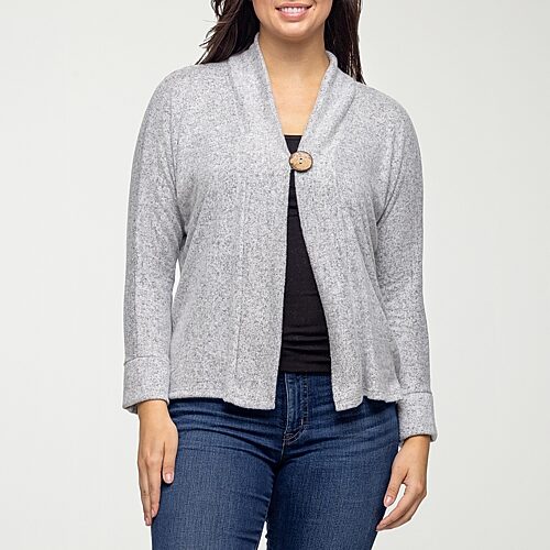 Click here for 24seven Comfort Apparel Womens Single Button Front... prices