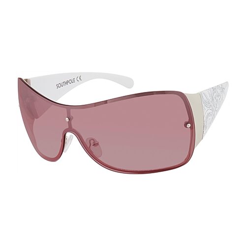 Click here for Womens SOUTHPOLE(R) Rhinestone Temple Shield Sungl... prices