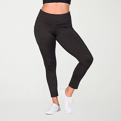 Click here for Womens 24/7 Comfort Apparel Side Pocket Yoga Leggi... prices