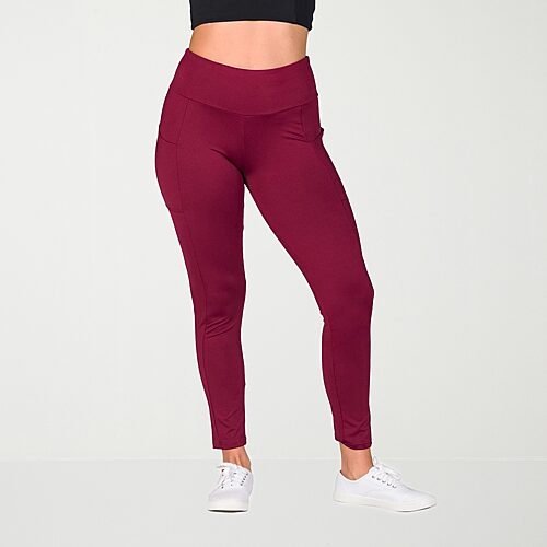 Click here for Womens 24/7 Comfort Apparel Side Pocket Yoga Leggi... prices