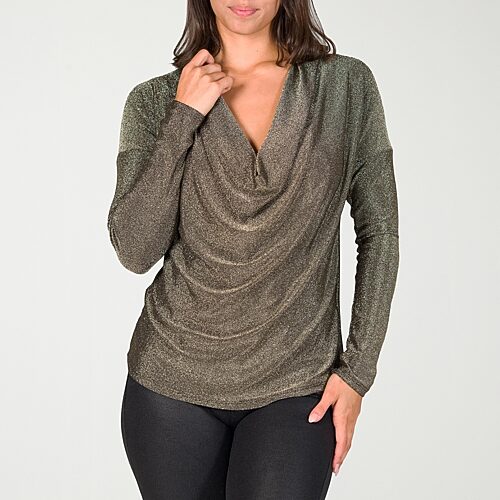 Click here for 24seven Comfort Apparel Womens Cowl Neck Long Slee... prices
