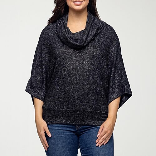Click here for Womens 24/7 Comfort Apparel Cowl Neck Dolman Sleev... prices