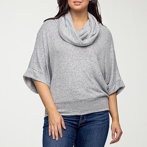 Click here for 24seven Comfort Apparel Womens Cowl Neck Dolman Sl... prices