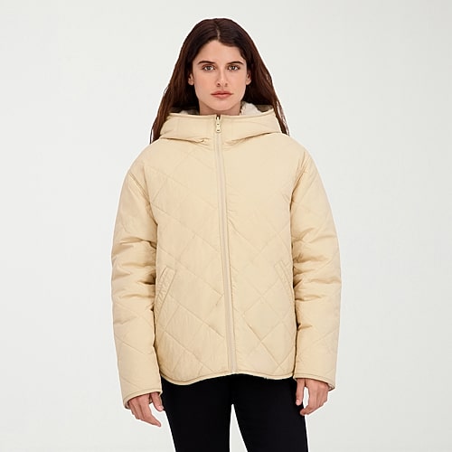 Click here for Hfx Womens Midweight Jacket  Large  Beige prices