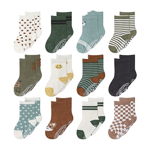 Click here for The Peanutshell Baby Boys 12pk Cotton Socks  Neutr... prices