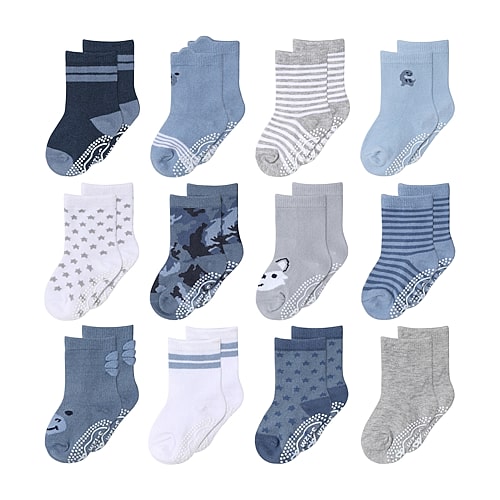 Click here for The Peanutshell Baby Boys 12pk Cotton Socks  Blue/... prices