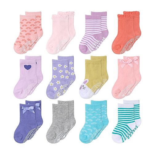 Click here for The Peanutshell Baby Girls 12pk Cotton Socks  Past... prices