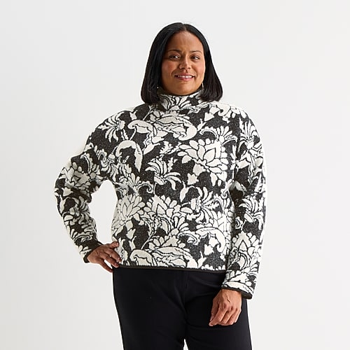 Click here for Liz Claiborne Plus Womens Funnel Neck Long Sleeve... prices
