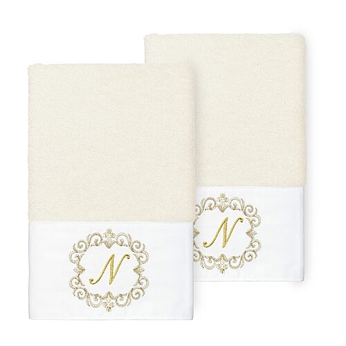 Click here for Linum Home Textiles Monica Gold 2-pc. Embellished... prices
