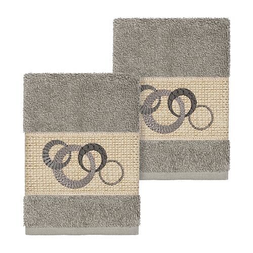Click here for Linum Home Annabelle 2-Pc. Embellished Washcloth S... prices