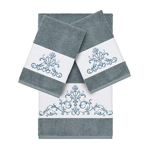 Click here for Linum Home Turkish Cotton Scarlet 3-Pc. Embellishe... prices