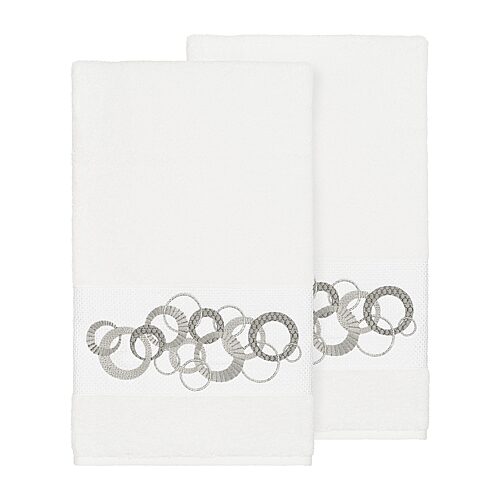 Click here for Linum Home Annabelle 2-Pc. Embellished Bath Towel... prices