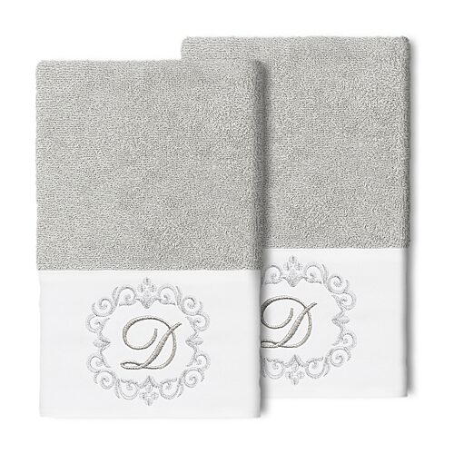 Click here for Linum Home Textiles Monica Silver Embellished 2-pc... prices