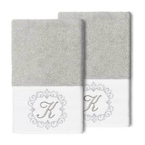 Click here for Linum Home Textiles Monica Silver Embellished 2-pc... prices