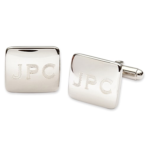 Click here for Personalized Polished Rounded Rectangle Cuff Links... prices