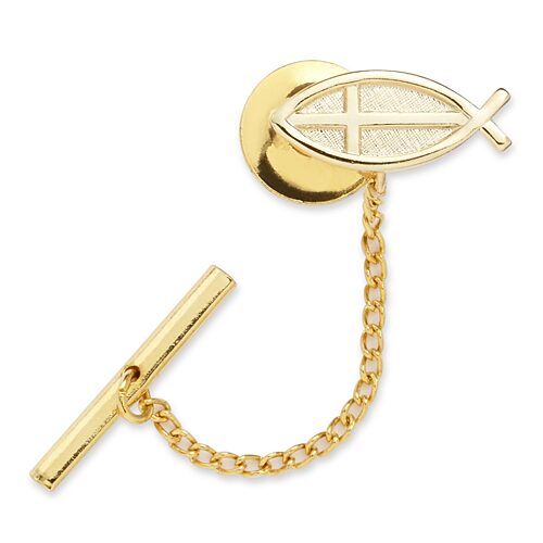 Click here for Christian Icthys Fish Tie Tack  One Size  Yellow prices