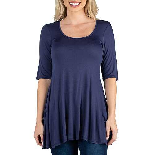 Click here for 24/7 Comfort Apparel Short Sleeve Swing Tunic Top... prices