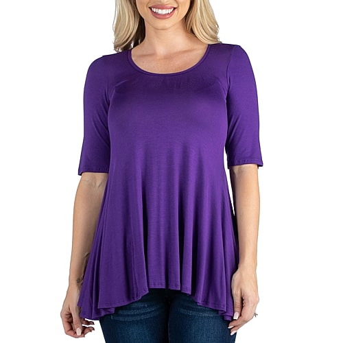 Click here for 24/7 Comfort Apparel Short Sleeve Swing Tunic Top... prices