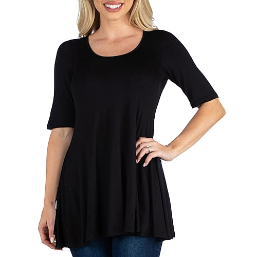 Click here for 24/7 Comfort Apparel Short Sleeve Swing Tunic Top... prices